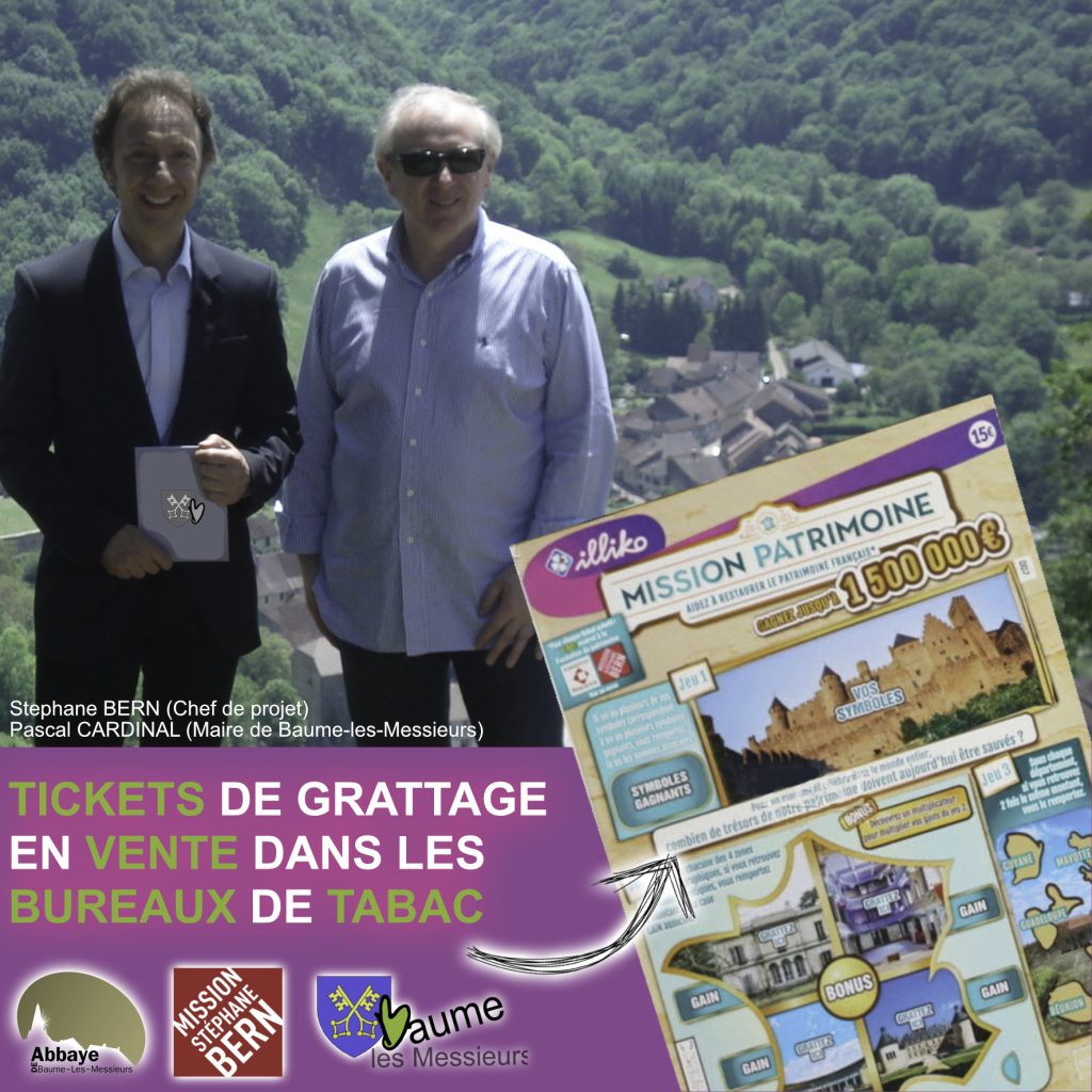TICKETS DE GRATTAGE – Baume-les-Messieurs